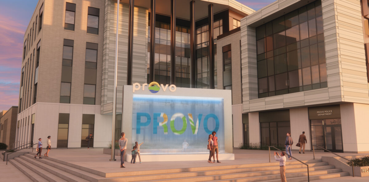 Provo Municipal Council considering water wall feature on new city hall ...